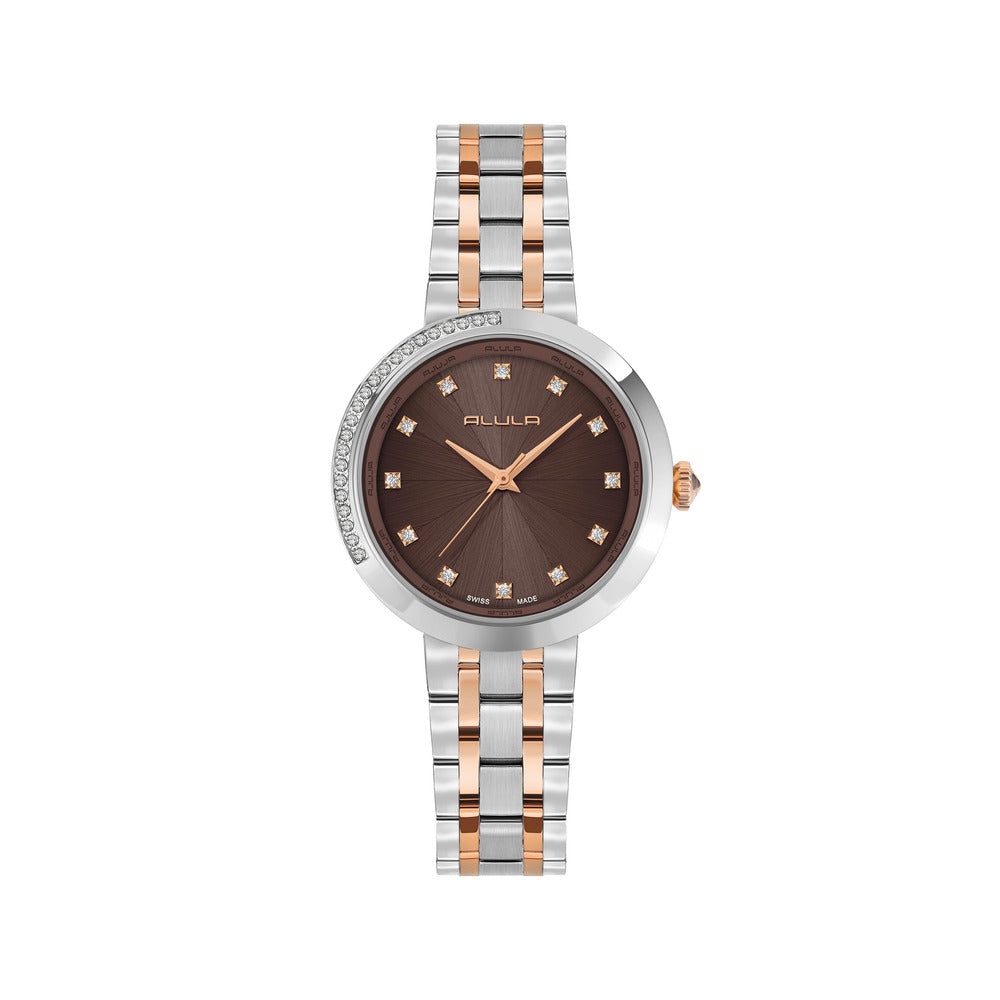 Women Brown Stainless Steel Watch ALULA Watches – ONTIME